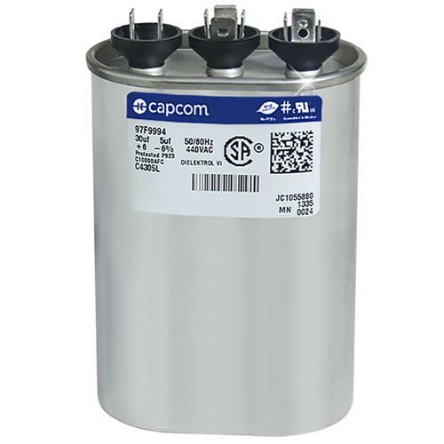 Capcom Capacitor Oval 30/5 uf MFD 440 volt Replaces GE Genteq Z97F9681 97F9681 | eBay
