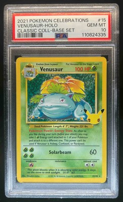 2021 Pokemon SWSH Celebrations Venusaur Classic Collection #15/102 PSA ...