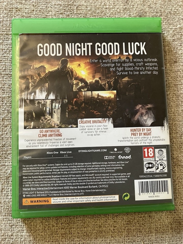 Dying Light (Xbox One) PEGI 18+ Adventure: Survival Horror Fast and ...