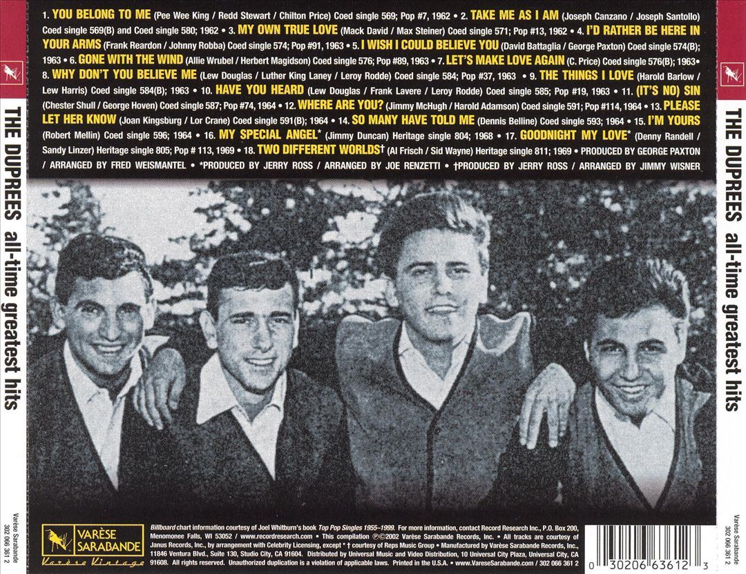 The Very Best Of The Duprees