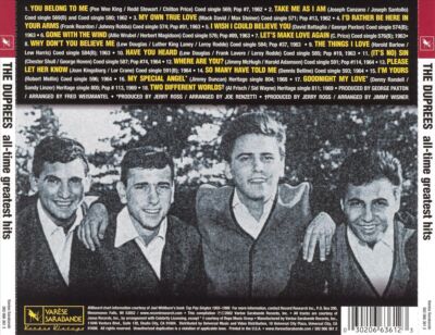 THE DUPREES ALL-TIME GREATEST HITS NEW CD 30206636123| eBay