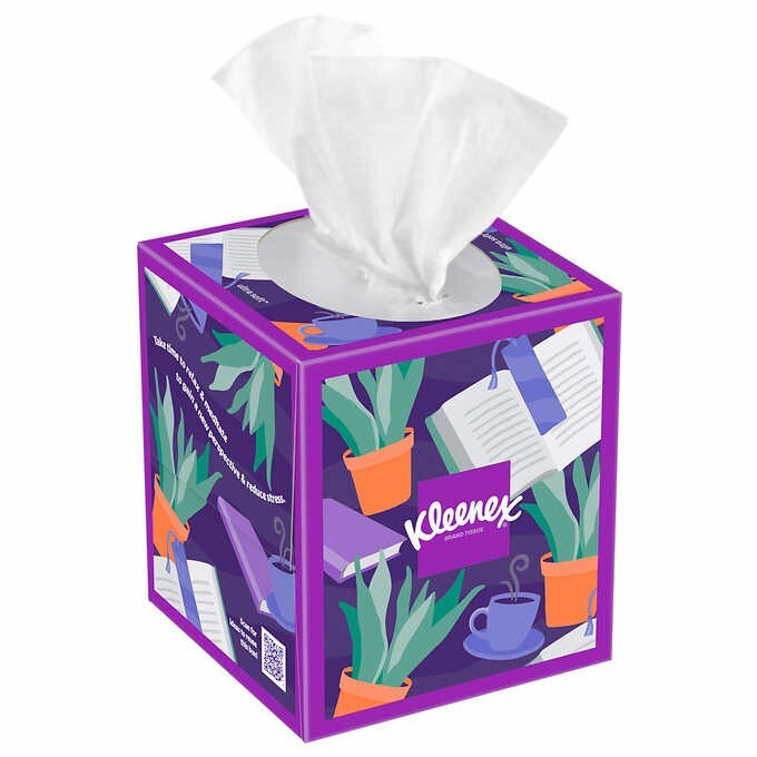 Kleenex Ultra Soft 3-Ply Facial Tissues, Cube Boxes (85 tissues/box, 12 ...