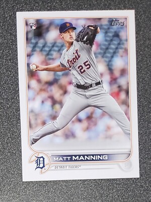 2022 Topps Series 1 - Matt Manning Rookie Card - Detroit Tigers | eBay