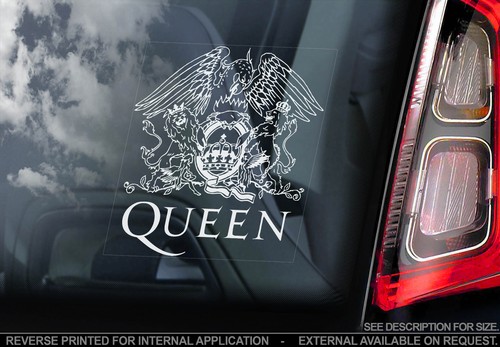 QUEEN, Car Sticker, Freddie Mercury Rock Band Music Window Bumper Decal ...