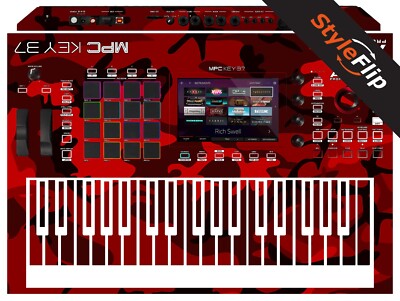 MPC Key 37 Standalone Skin | Camo Red | Protective Decal | StyleFlip ...