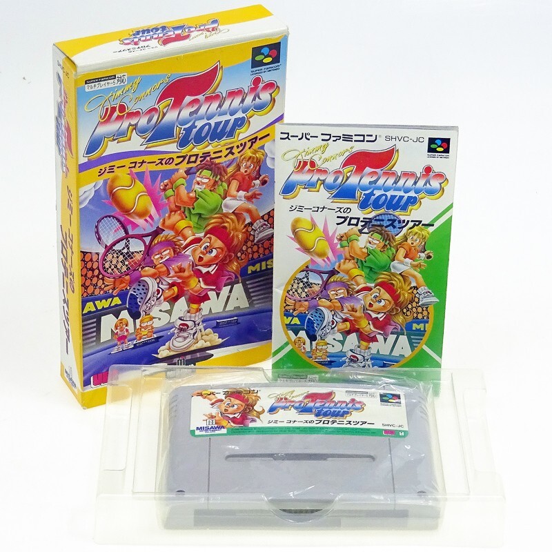 JIMMY CONNORS PRO TENNIS TOUR Nintendo Super Famicom SFC Japan Import ...