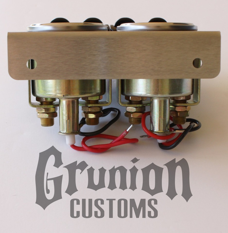 Air Ride Suspension Stainless Gauge Panel w/ 200psi Gauges Manual ...