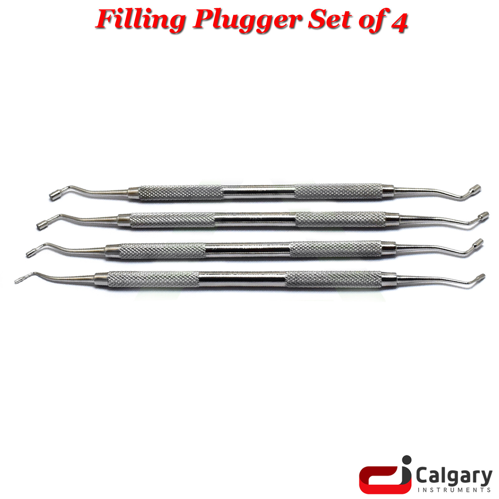 Set of 4 Amalgam Pluggers Dental Composite Filling Condensers ...