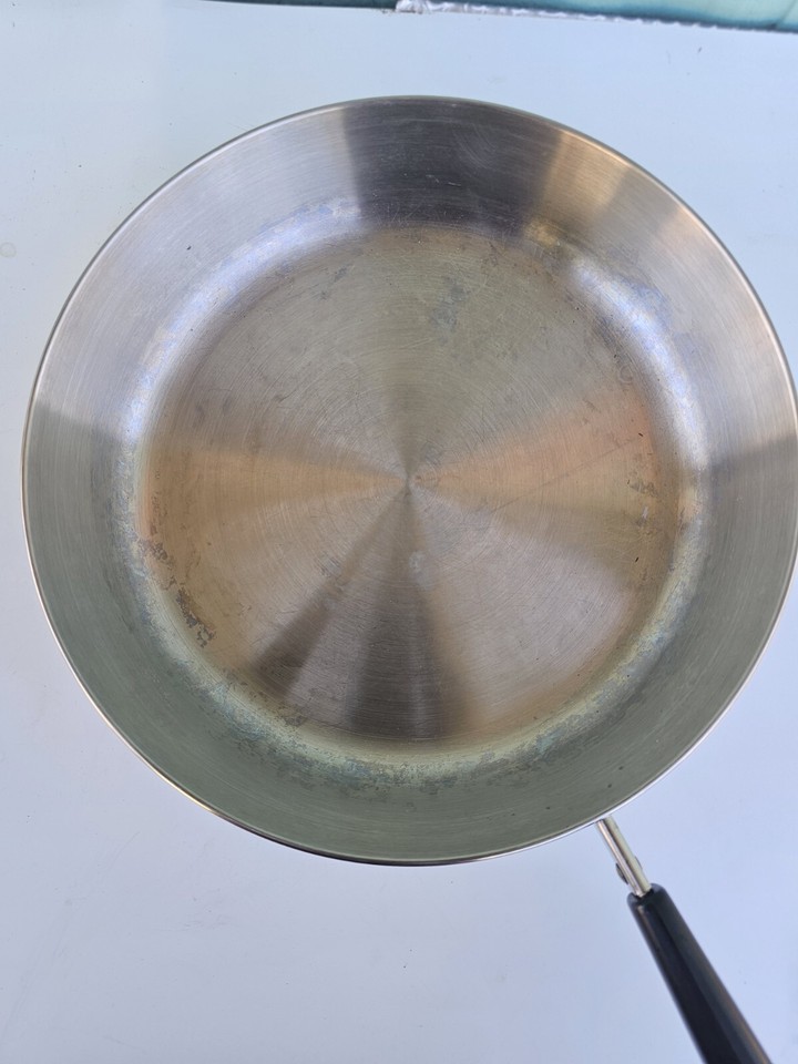 Revere Ware Stainless Steel Tri-Ply Disc Bottom 12” Skillet Fry Pan ...