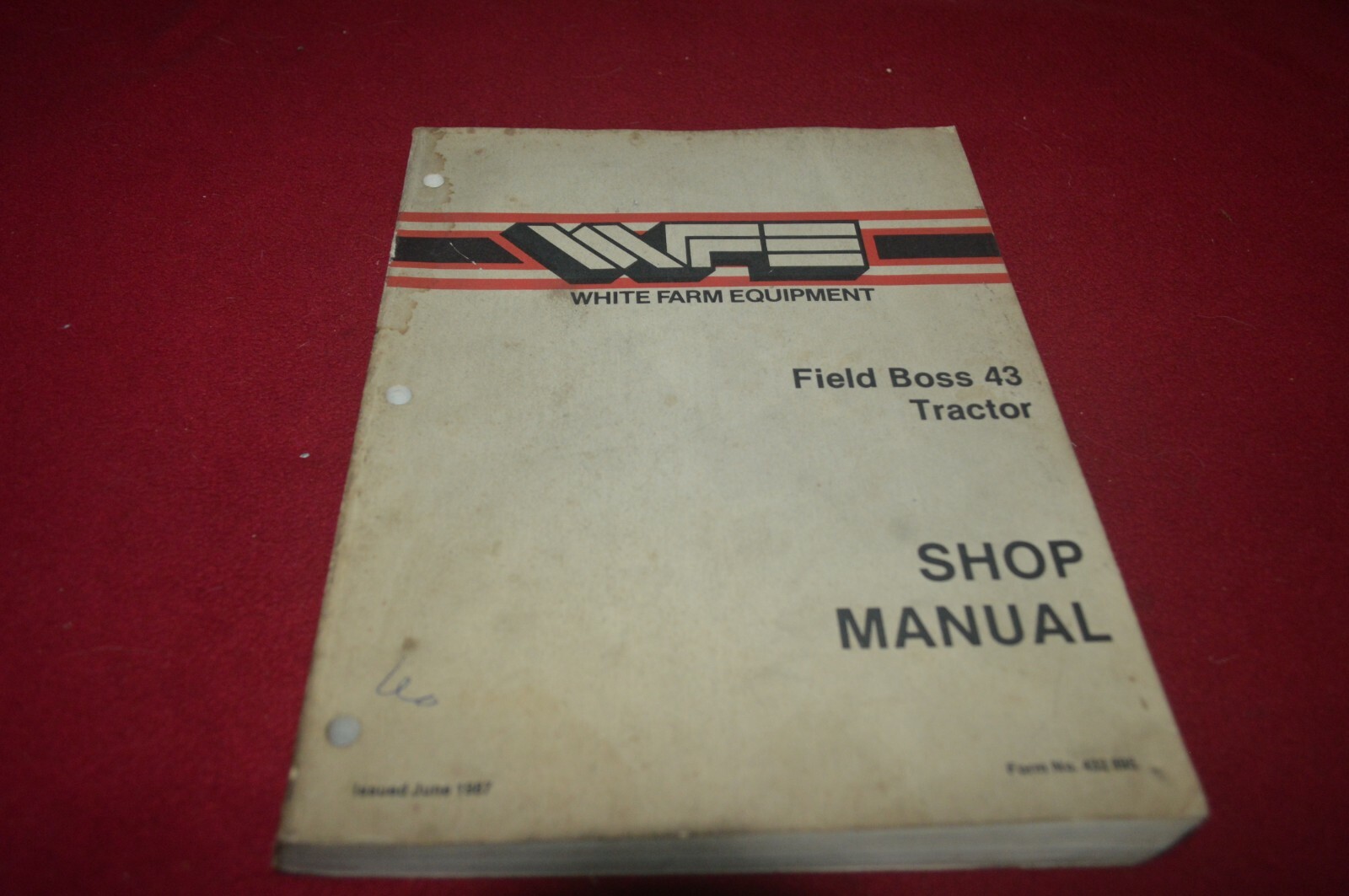 White Field Boss 43 Tractor Dealer's Shop Repair Manual TBPA | eBay