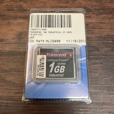 Transcend 1GB Compact Flash Industrial CF TS1GCF100I NOS Sealed For SBC ...
