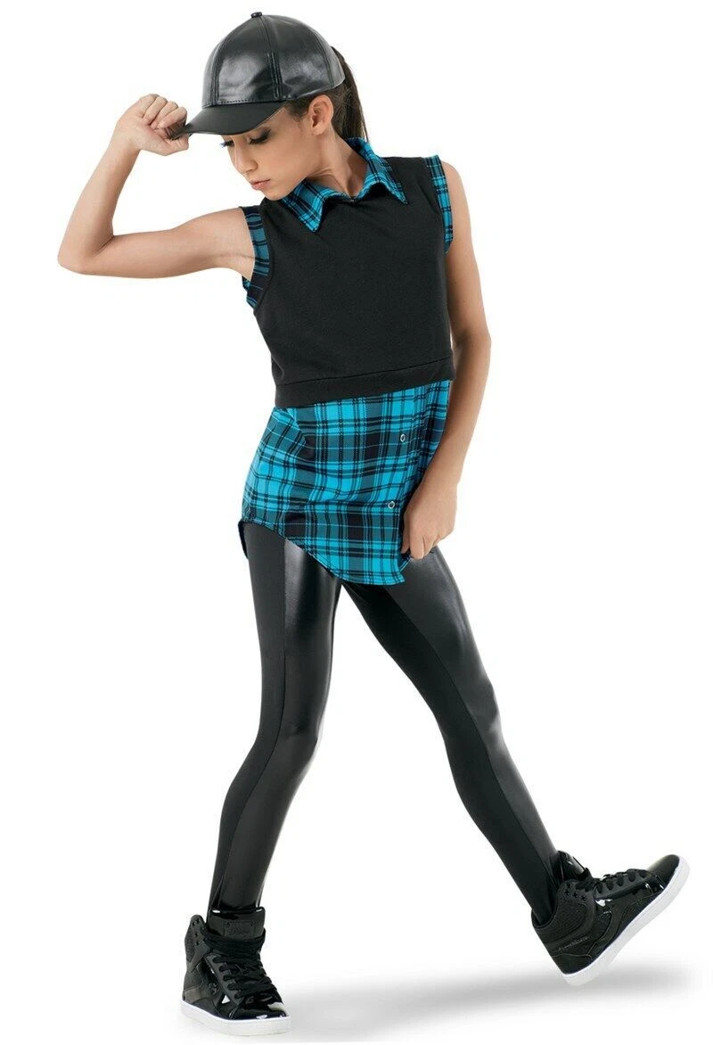 Blue Hip Hop Dance Costumes