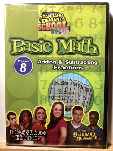 Standard Deviants - Basic Math Module 8: Adding and Subtracting Fractions (DVD, 2004) for sale ...
