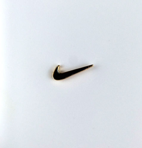 Nike METALLIC GOLD SWOOSH Jumpman CHECK MARK Enamel Brooch Badge Lapel ...