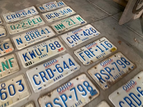 Lot Of 54 Vintage 1990s Ohio State License Plates Cars, Trucks ...