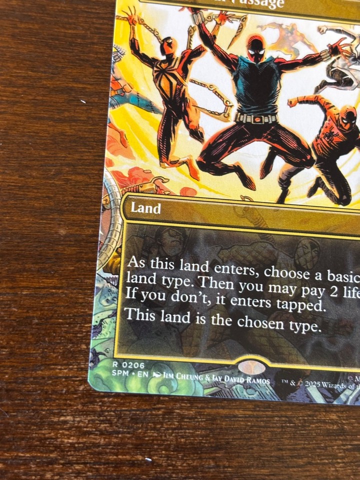 MTG Multiversal Passage 206 Rare Borderless Land Marvel Spider-Man Non ...