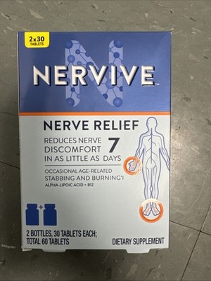 Nervive Nerve Relief Tablets, Nerve Pain Relief with Vitamin B12 and ...
