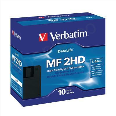 Verbatim 87410 1.44MB Floppy Disk IBM Formatted 10pk Storage Media for ...