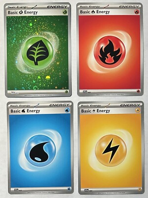 Pokémon Scarlet & Violet 151 English Energy Lot Grass Cosmic Fire Water ...