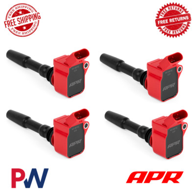 APR Holley Ignition Coils Red 4 Pc For Audi Volkswagen Porsche Bentley ...