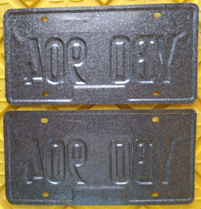 Vintage Illinois (NOS) Motor Vehicle License Plates Pair # YBO-904 | eBay