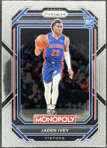 2022-23 Jaden Ivy Monopoly NBA Prizm Rookie Base RC Detroit PISTONS #26 ...