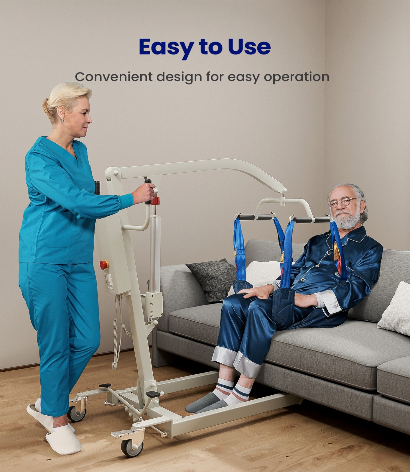Electric Transfer Lift,Lift Elderly from Bed to Chair,400LBS Weight ...