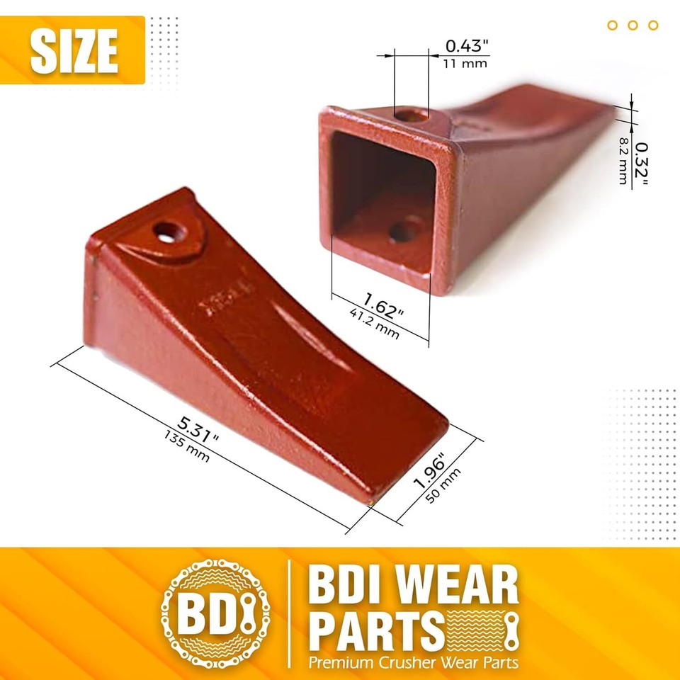 X156L Long Dirt Teeth Bucket Teeth/Tooth with P156 Roll Pins - 10 Pack ...