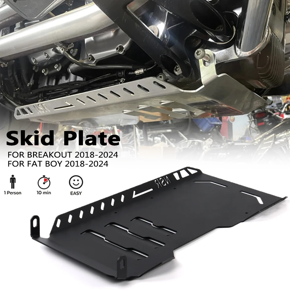 Aluminum Chassis Protection Black Aluminum Skid Plate For Harley ...