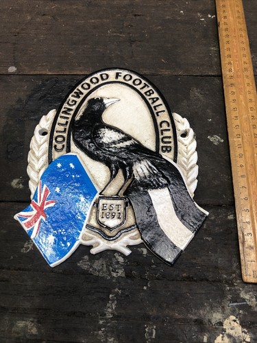 Magpies Cast Iron Plaque Repro 500486 | eBay Australia