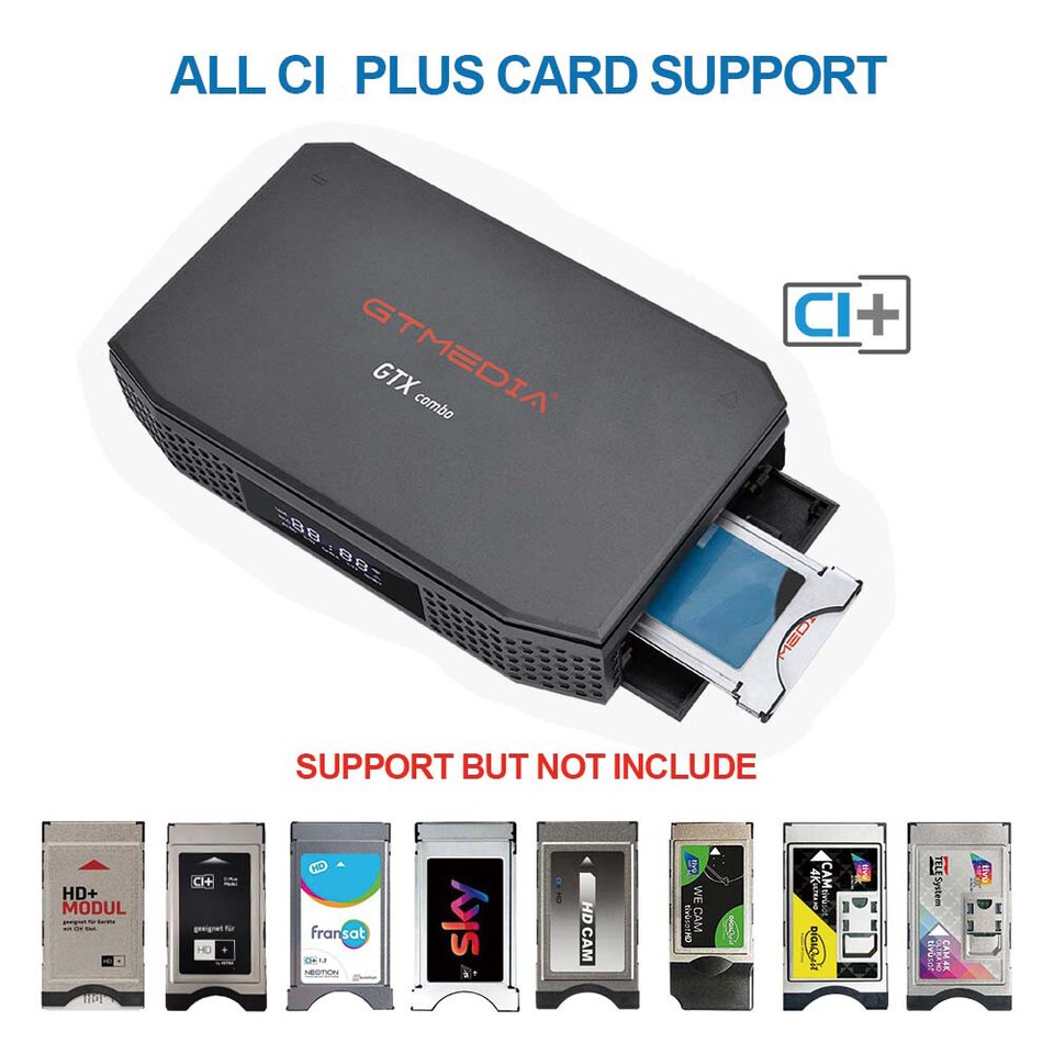 Android Smart TV Box FTA 8K DVB/ATSC Satellite TV Receiver Media Player ...