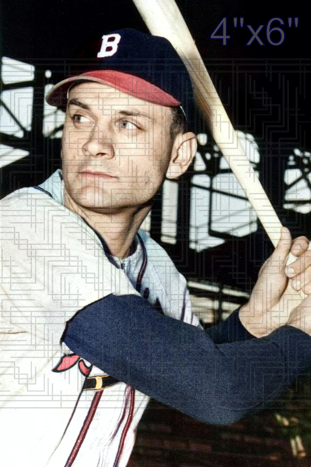 Marv Rickert - 1948 Boston Braves - choose a size - colorized print | eBay