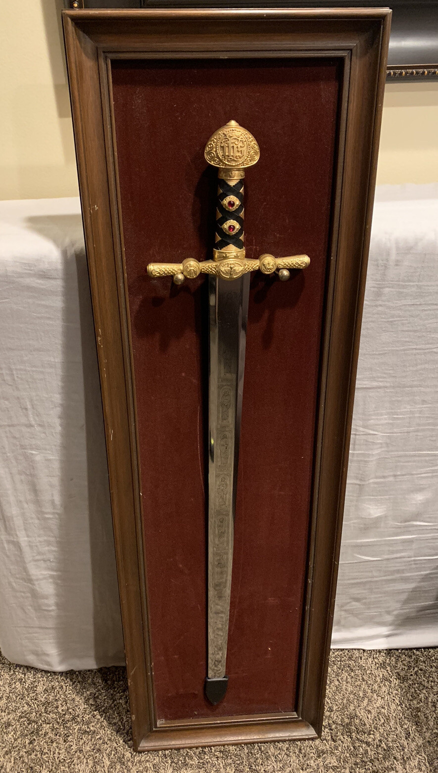 Franklin Mint Sword of The Holy Roman Empire Excalibur - Jesus & 12 ...