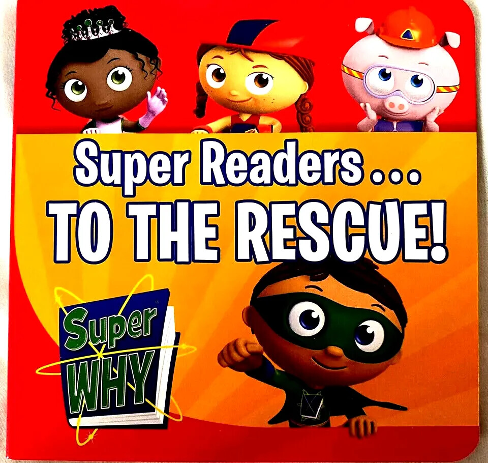Super Why Alpha Pig's Adventure & Super Readers Mini Board Books CHOICE ...