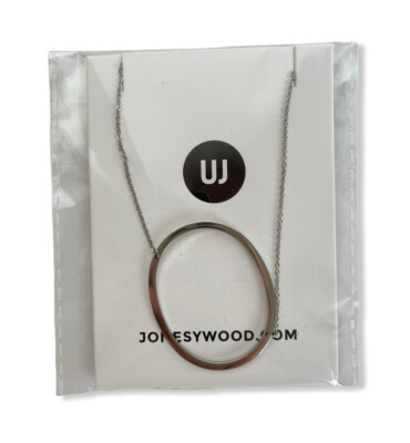 Jonesy Wood Large Initial Necklace O Silver Tone New | eBay