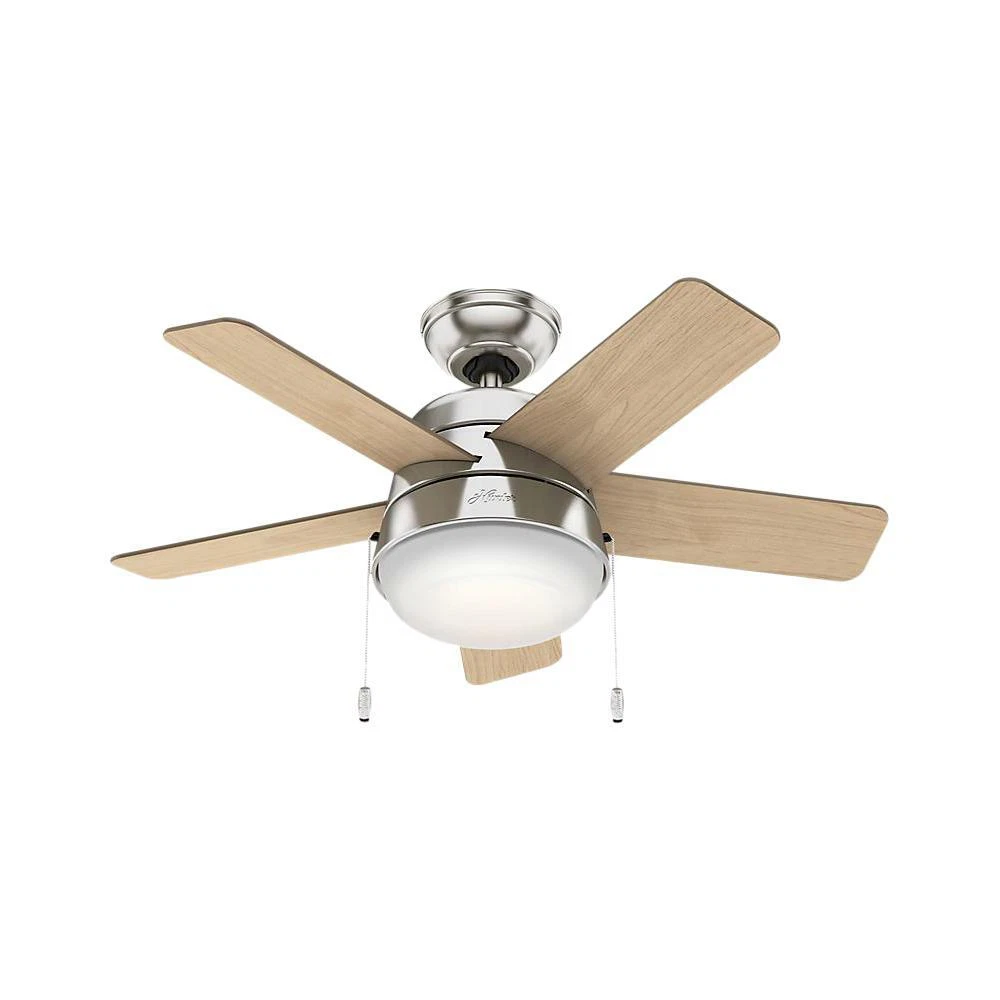 36 Inch White Ceiling Fan Without Light | Shelly Lighting