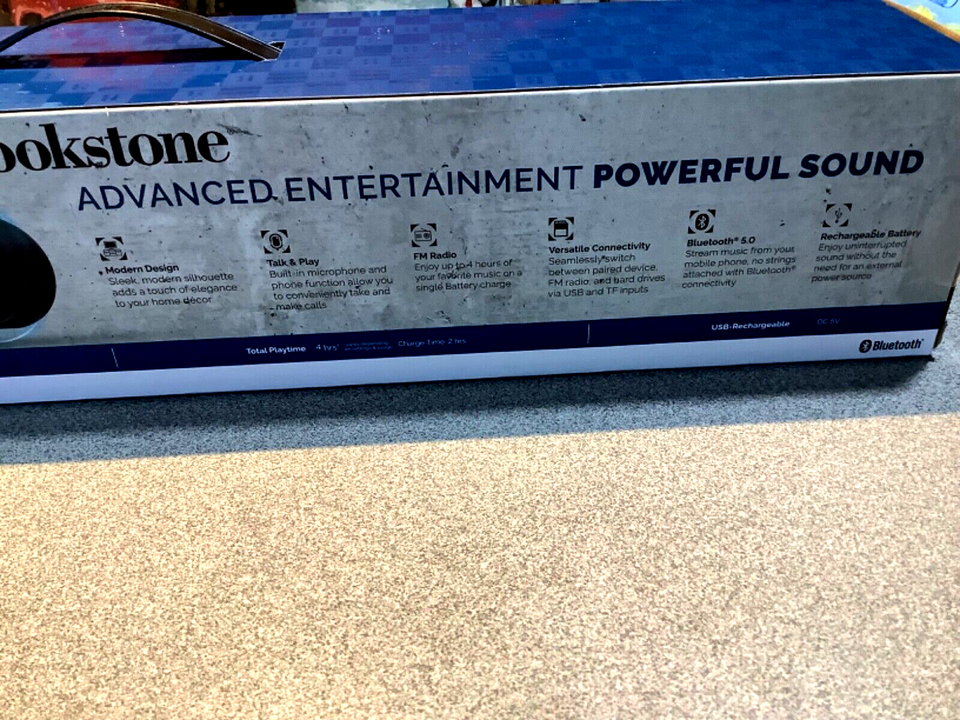 NIB Brookstone Audiomax Wireless 17.7” Soundbar USB Rechargable | eBay