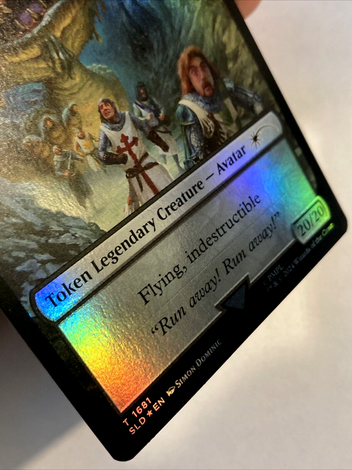 MTG The Black Beast Of Aaargh Marit Lage Foil Secret Lair Monty Python ...