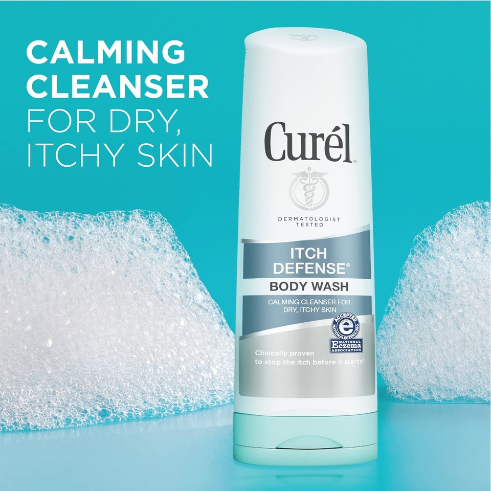 Curel Itch Defense Calming Daily Cleanser, Body Wash, Soap-free Formula, for ... | eBay