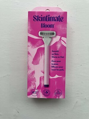 Skintimate Bloom Women's Razor Handle & Two 4 Blade Cartridges 3 pk | eBay