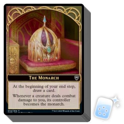 10 pcs THE MONARCH TOKEN (14/14) Commander Legends Magic MTG MINT CARD ...