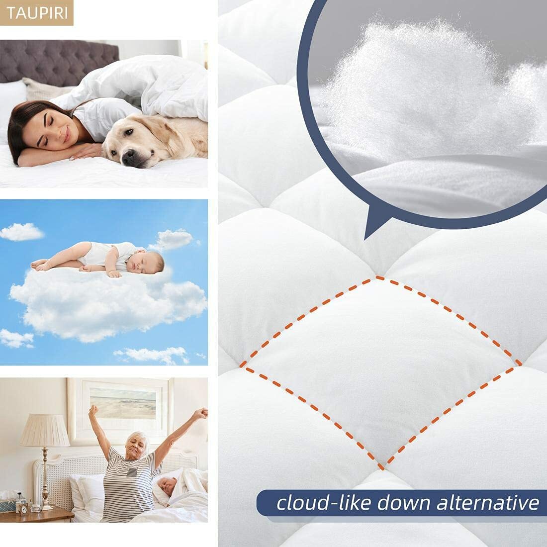 EXTRA DEEP 100% MICROFIBER Double Sized QUILTED MATRESS MATTRESS ...