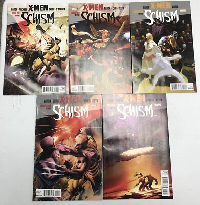 X Men Schism 1 5 Marvel Full Set Ebay