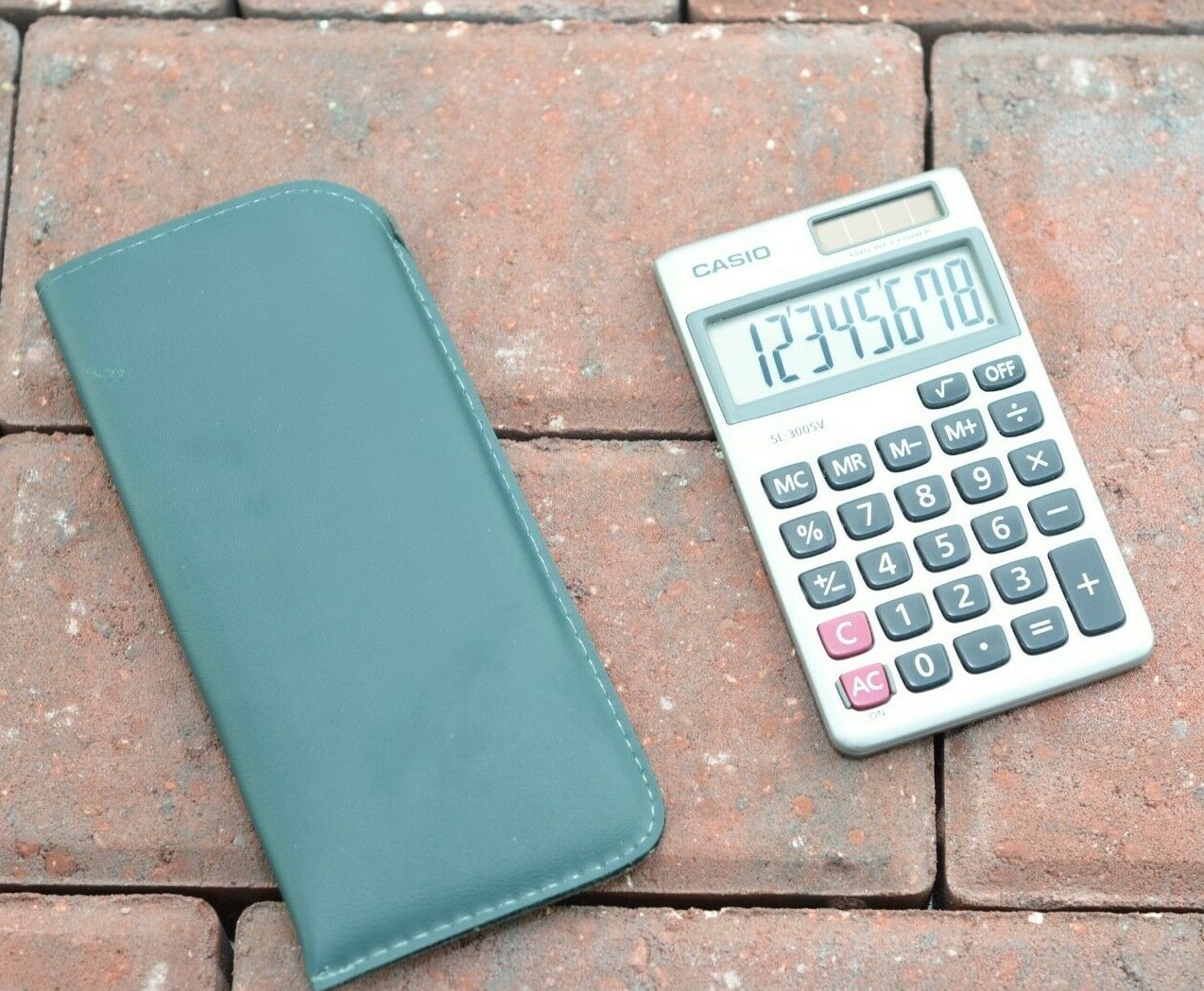 Casio SL-300SV Two Way Power Calculator Solar and Battery with Cover ...