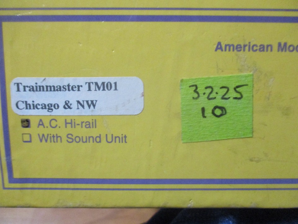 Amer Models C&NW Trainmaster Diesels 1901 1906 (3/2/25 10) Hirail AC | eBay
