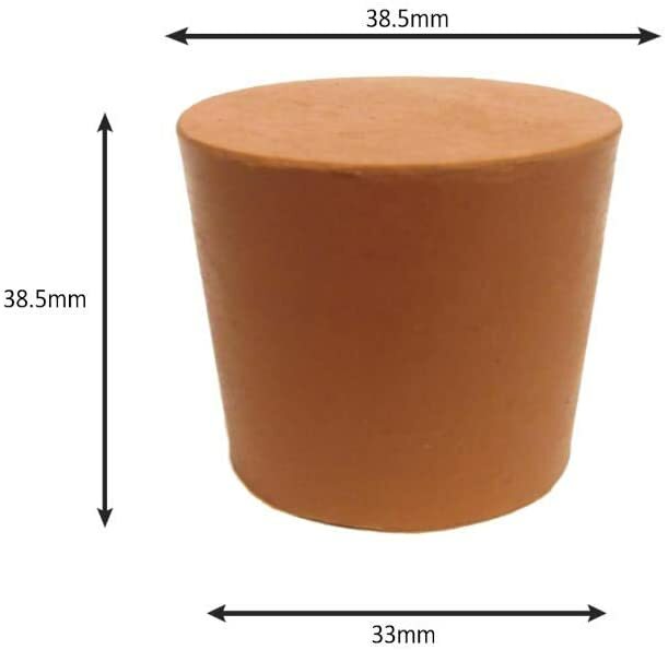 Red Rubber Stoppers Size 33 Pack of 3 Bungs Corks Two Holes | eBay