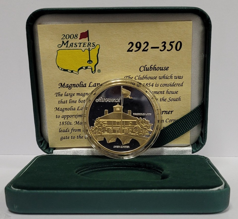 2008 MASTERS Augusta National Commemorative COIN Limited Silver ...