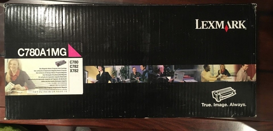 LEXMARK C780A1CG CYAN and C780A1MG MAGENTA toner Cartridges for C780 ...