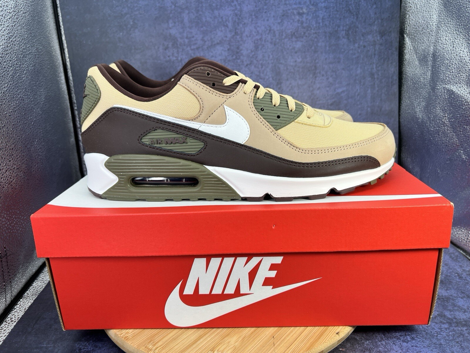 Nike Air Max 90 Shoes Mens Size 15 Hemp Summit White Sesame Earth ...