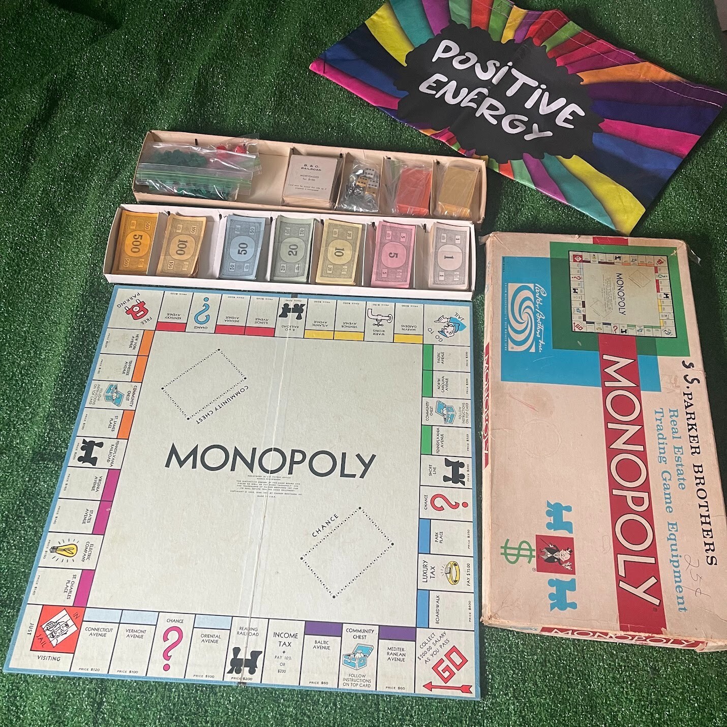 Monopoly Parker Brothers Vintage 70s Real Estate Trading Board Game ...